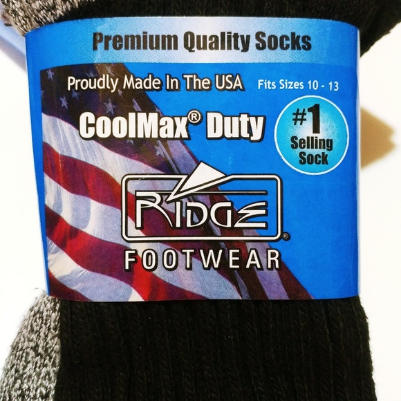Ridge Footwear | Underwear & Socks | 6 Pair Mens Coolmax Heavy Duty ...